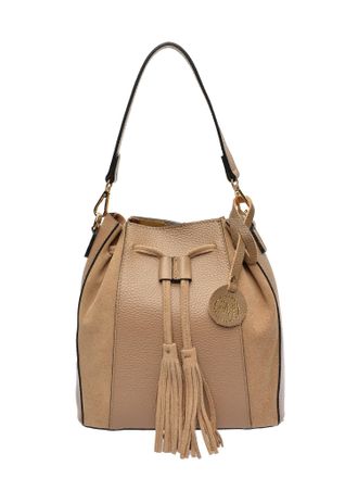 Roberta M Beige Rindsledertasche