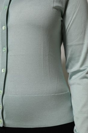 Dolce & Gabbana Silk Button-Down Cardigan - Green