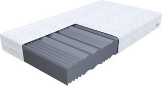 FDM Matelas 160x200 triest max double mousse spécialement profilée - le soutien parfait de la colonne vertébrale