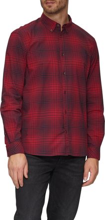 s.Oliver Regular Fit: Hemd aus Baumwollstretch mit Button-Down-Kragen