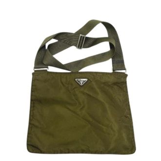 Prada Pre-owned Vintage Nylon Shoulder Bag - - Pre-owned - Damen - Gr&uuml;n - ONE SIZE