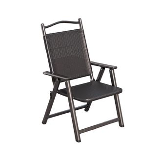 Generic Klappstuhl Camping Leicht Tragbar mit Handlauf Platzsparend Gartenstuhl Klappbar Metallrahmen mit Lehne Bis 100kg Belastbar für Gäste Küche Büro Hochz