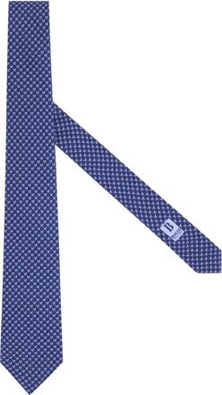 Boggi Milano Homme, Accessoires, Bleu, Taille: ONE Size Butterfly Print Silk Tie