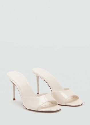 Mango Stilettosandale wei&szlig; - Damen - 35 - MANGO
