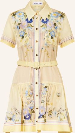 Self Portrait Self-Portrait Hemdblusenkleid gelb