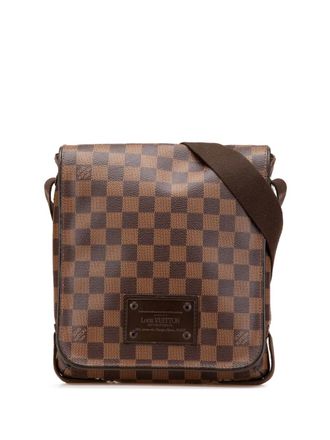Louis Vuitton sac à bandoulière Brooklyn MM à motif Damier Ebène (2010) - Marron