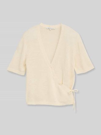 Tom Tailor Denim Regular Fit Strickjacke mit Bindeband