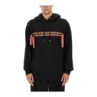 Lanvin Embroidered Logo Hoodie - - Sweatshirts & Hoodies - Herren - Schwarzk - XL