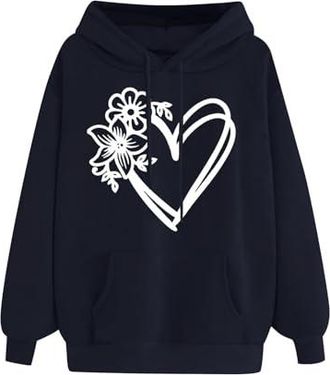 Generic Sweatshirts pour femmes UK Gothique Automne Hiver Tenues Automne Manches Longues Col Rond Épaules Tombantes Vintage Casual Coton Pull Tops Extérieur, 