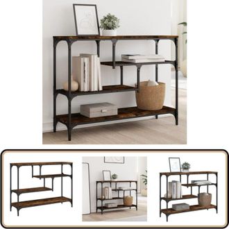 vidaXL Konsolentisch R&auml;uchereiche 100x30x75 cm Holzwerkstoff - Konsolentisch - Flurtisch - Sideboard - Wohnzimmerstil - Industriel Design