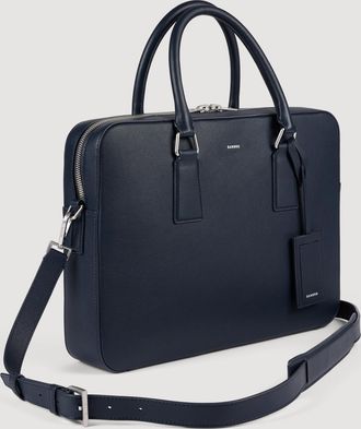 Sandro Grand briefcase en cuir grain&eacute;