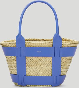 DeMellier The Santorini Nat&uuml;rlicher Korb Azure Smooth DeMellier