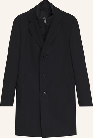 HUGO BOSS Mantel H-Hyde-Bib-264 Slim Fit schwarz