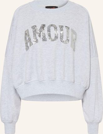 Miss Goodlife Miss Goodlife Sweatshirt Mit Pailletten grau