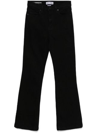 DKNY jean évasé à taille haute - Noir