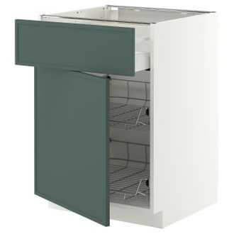 IKEA METOD / MAXIMERA Unterschrank mit Drahtkorb/T&uuml;r