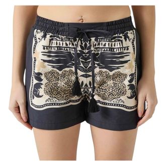 Ermanno Scervino Femme, Shorts, Multicolore, Taille: 34 FR Shorts en coton &agrave; motif exotique