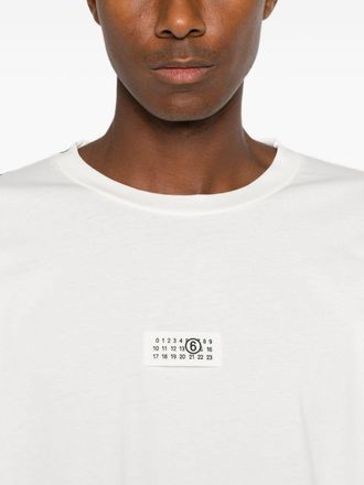 Maison Margiela Logo-Embroidered T-Shirt - White