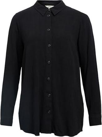 Object Objsanne L/S T-Shirt Noos Chemisier, Noir 1, 40 Femme