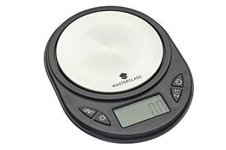 MasterClass MasterClass Smart Space Kleine tragbare digitale Küchenwaage, 750 g (1,65 lbs) Kapazität, Schwarz