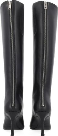 Alexander Wang Calf Leather Heeled Boot - Black