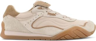Fendi Wave Pulse Sneakers mit Pr&auml;gung - Nude