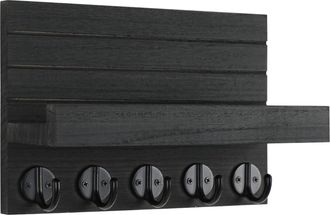 Generic Schl&uuml;sselhalter, Schl&uuml;sselanh&auml;nger an der Wand - Schl&uuml;sselkarrenregal aus Holz | Rustikaler Briefhalter, Wandhalter mit Regalen f&uuml;r Eingang und Eingan