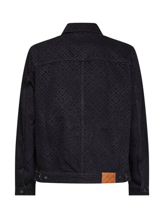 Casablanca Mens Bomber Jacket Black Cotton Denim