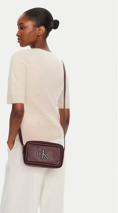 Calvin Klein Handtasche Bold Ck Camera Bag LV04F3220G Dunkelrot