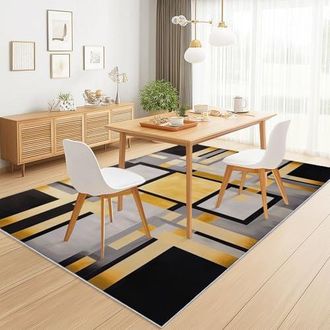 Generic Tapis Imprim&eacute; Blocs de Couleurs g&eacute;om&eacute;triques minimalisme pour Salon Chambre D&eacute;coration de la Maison - Multicolore Flanelle Antid&eacute;rapante Tapis Salon d