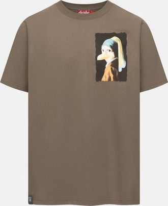 Derbe Derbe T-Shirt Perlenm&ouml;we Braun GOTS Organic