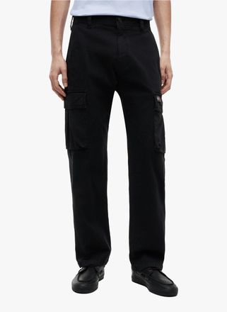 Tommy Hilfiger Pantalon cargo droit en coton m&eacute;lang&eacute;
