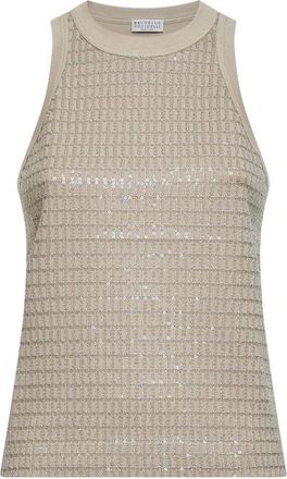 Brunello Cucinelli Femme, Tops, Beige, Taille: 38 FR Brunello Cucinelli Top