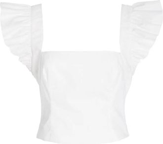 Cara Cara haut Hyannis &agrave; volants - Blanc