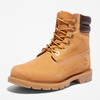 Timberland Schn&uuml;rboots TIMBERLAND LINDEN WOODS 6 INCH LACE UP WATERPROOF BOOT, Damen, Gr. 37,5, wheat, Leder, Schuhe Schn&uuml;rboots, Winterstiefel, Schn&uuml;rstiefel, W