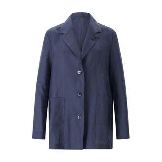 Lardini Leinenblazer - - Jackets - Damen - Blau - L