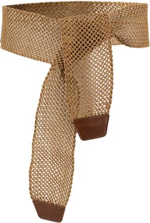 Antonelli Femme, Accessoires, Brun, Taille: 85 CM Ceinture Tress&eacute;e en Maille