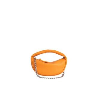 by FAR Orange Lederhandtasche mit Kettenriemen - - Bags - Damen - Orange - ONE SIZE