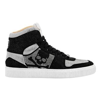 Philipp Plein Low-Top Sneaker - Hightop-Sneaker Notorious Mit Schmucksteinen - Gr. 35 (EU) - in Schwarz - f&uuml;r Damen
