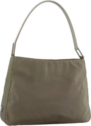 Prada Pre-owned Nylon sacs-prada - Femme - Pre-owned - Vert - Taille: ONE Size