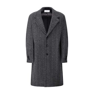 Givenchy Oversize-Fit Mantel mit Fischgr&auml;tenmuster