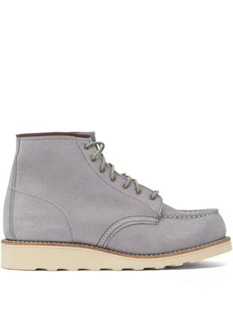 Red Wing Shoes Schn&uuml;rstiefel aus Wildleder - Grau