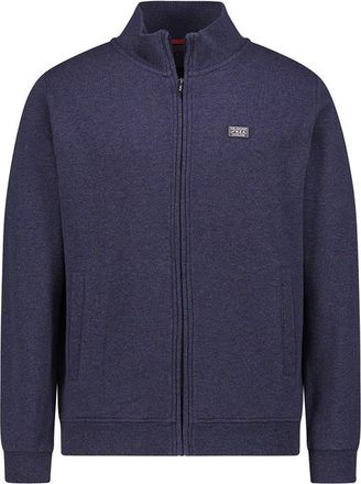 N.Z.A. Herren Sweatjacke blau Baumwolle unifarben