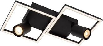 Lucide ARIANNE - Deckenleuchte - LED - 2xGU10 - Schwarz