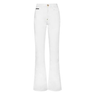 Philipp Plein High-Waisted Flare Jeans - - Jeans - Damen - Wei&szlig; - W25