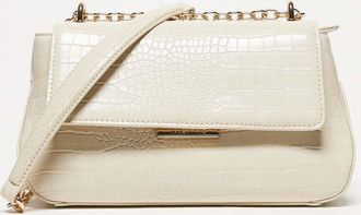 Valentino Afrodite - Sac port&eacute; &eacute;paule effet serpent &agrave; bandouli&egrave;re - Taupe-Neutre