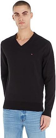 Tommy Hilfiger Pull Homme 1985 Sans Capuche, Noir (Black), XXL
