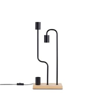 Paco Home Lampe Table Vintage E27 Lampe Salon Lampe &Agrave; Poser Industriel Design Moderne R&eacute;tro Chambre &Agrave; Coucher Bois