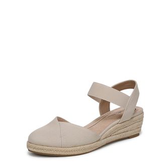 Life Stride Kimmie Damen Espadrilles mit Keilabsatz, Mandelmilch-Canvas, 40 EU