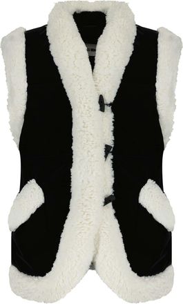Ienki Ienki Veste Sans Manches Keptar Fausse Fourrure Noir Blanc